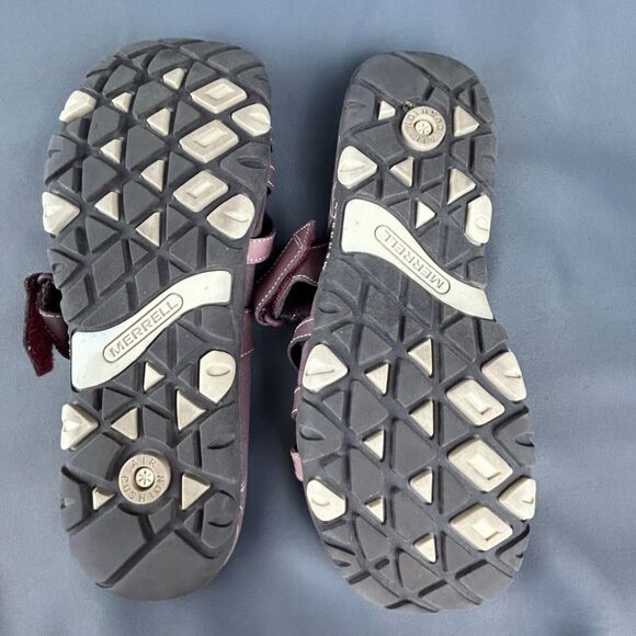 Merrell | Shoes | Merrell Leather Sandspur Rose Slide Adjustable Sandal ...